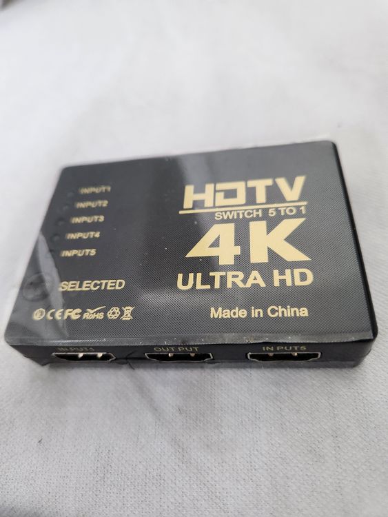 4K HDTV für 1 HDMI input, 5 mal output für X BOX, PC, PS 3 (Neu und ...