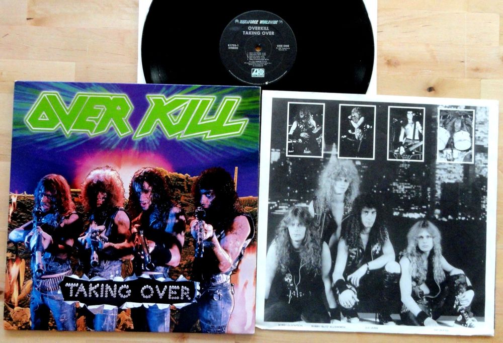 LP OVERKILL taking over ATLANTIC 81735 USA 1987 HEAVY METAL (Gebraucht ...