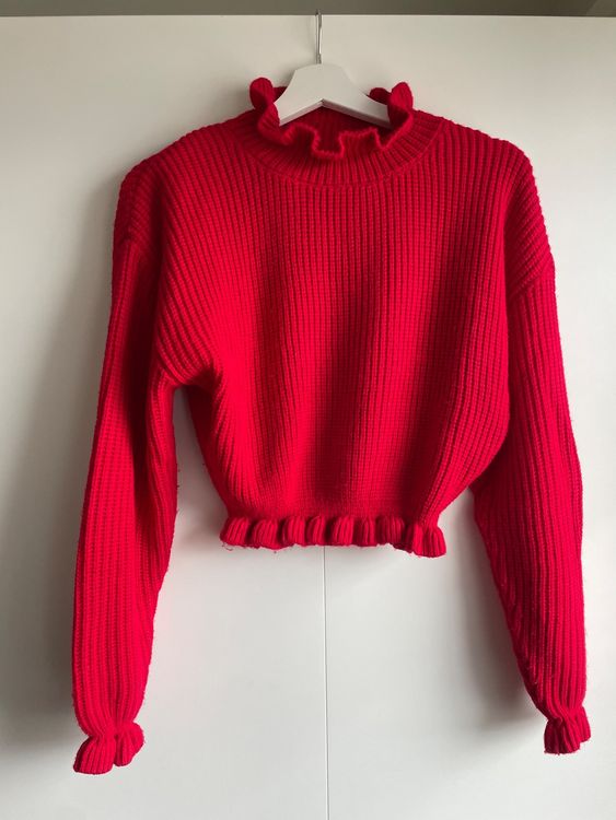 Roter Strickpullover | Kaufen auf Ricardo