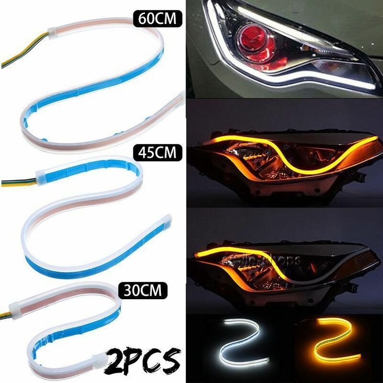 2X 60cm LED Blinker Streifen Auto DRL Tagfahrlicht (Neu (gemäss ...