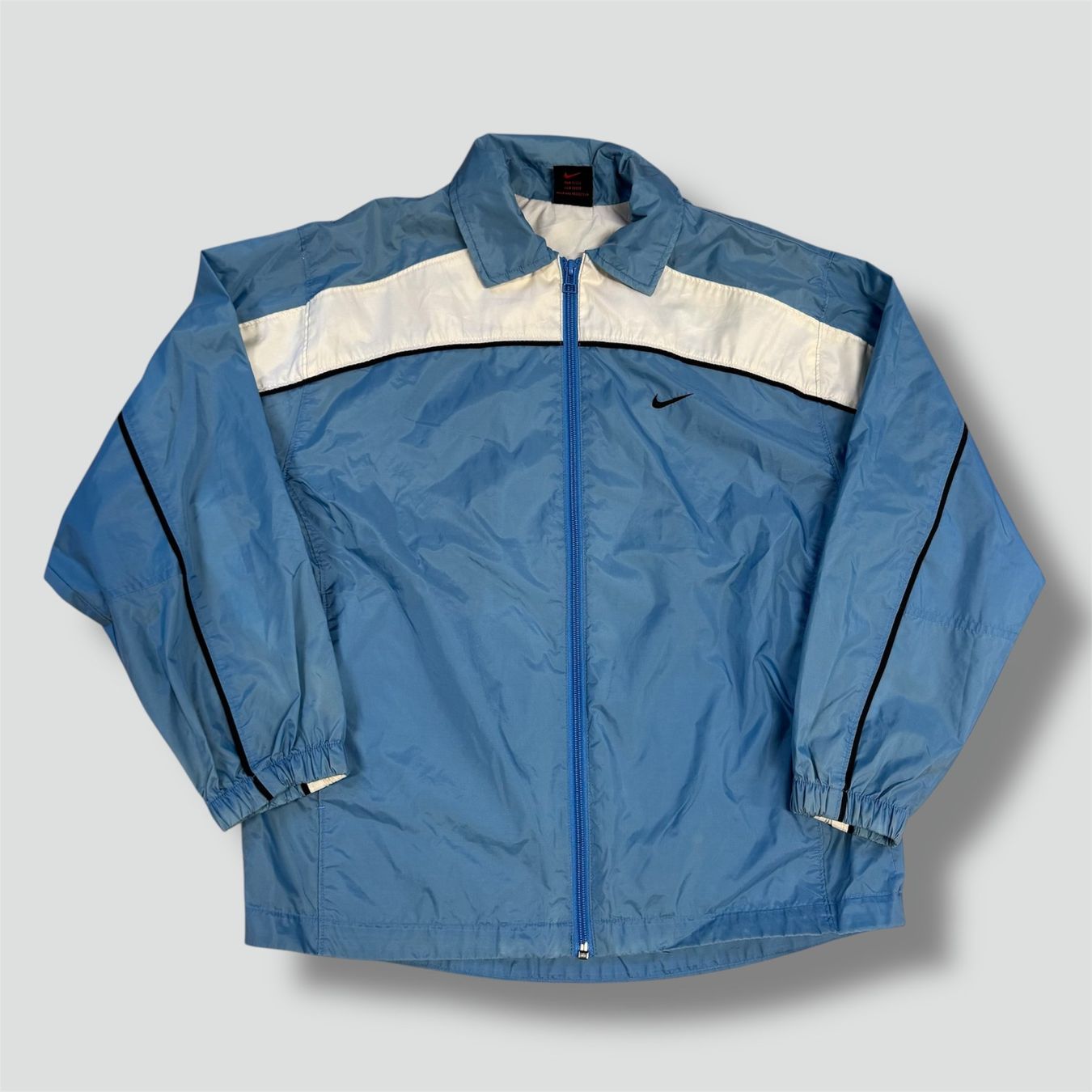 Nike vintage 90s blue light rain jacket retro Grösse 14L bl (Gebraucht ...