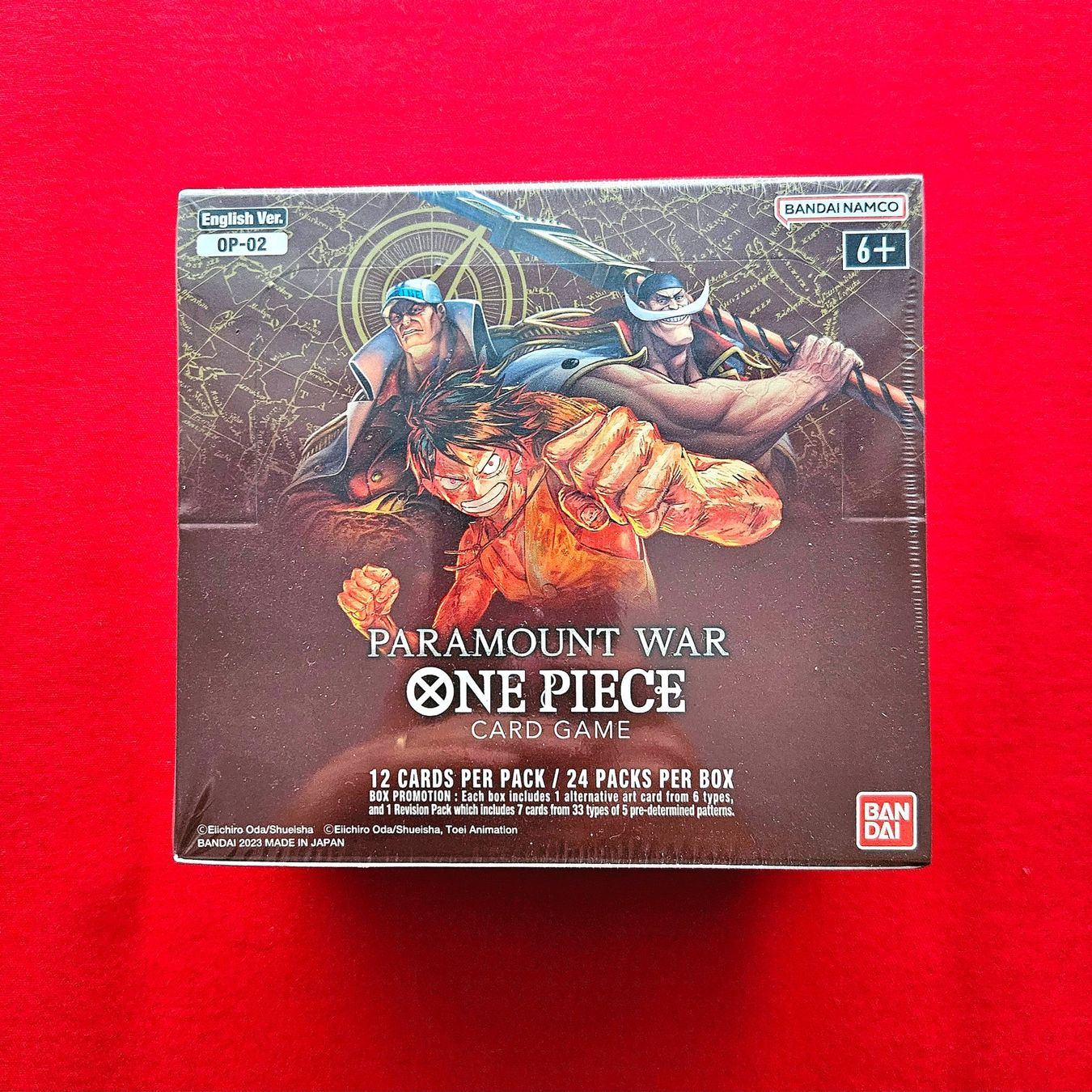 One Piece OP-02 Paramount War Booster Box Display EN (Neu und ...