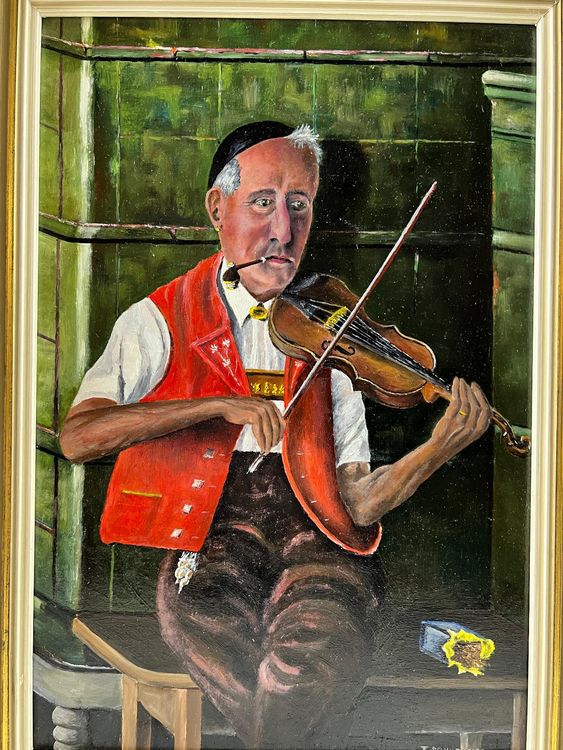 F. Schultheiss Appenzeller Geiger Gemälde Signiert. (Gebraucht) in Neuhausen am Rheinfall für ...