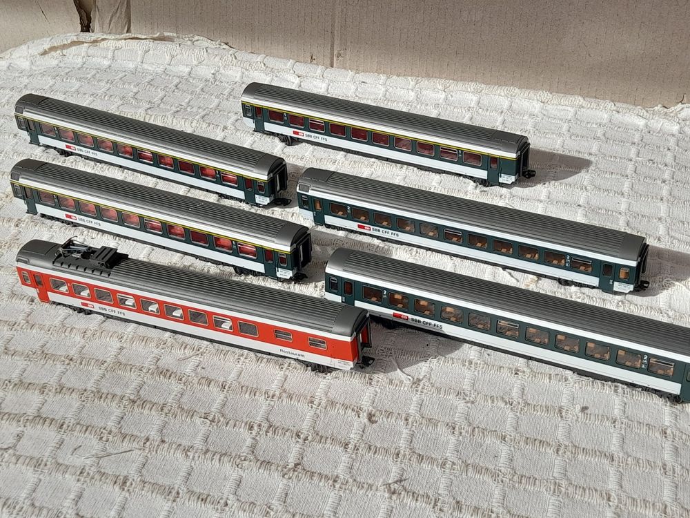 ROCO 2 x SBB 4223 1.Kl./2 x SBB 4223 2.Kl./1 x Restaur.4223 (Gebraucht ...