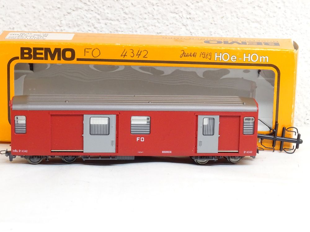 Bemo 3270 Gepäckwagen FO, D4342, Rot, H0m, OVP | Kaufen auf Ricardo