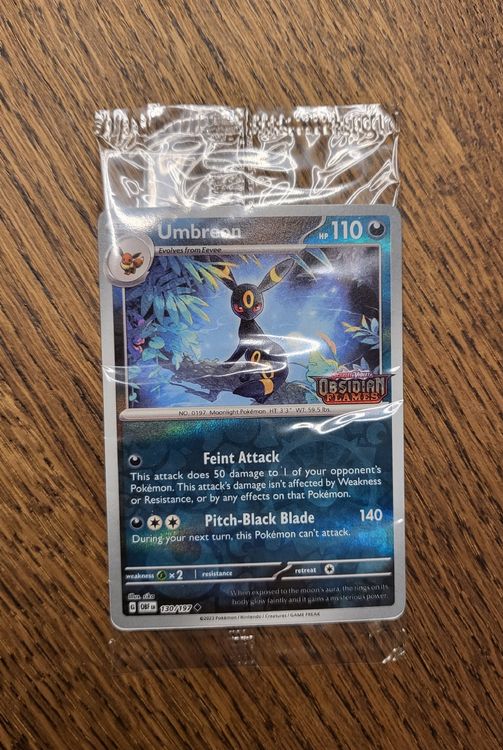 Umbreon Obsidian Flames Promo (Neu und originalverpackt) in Bolligen ...