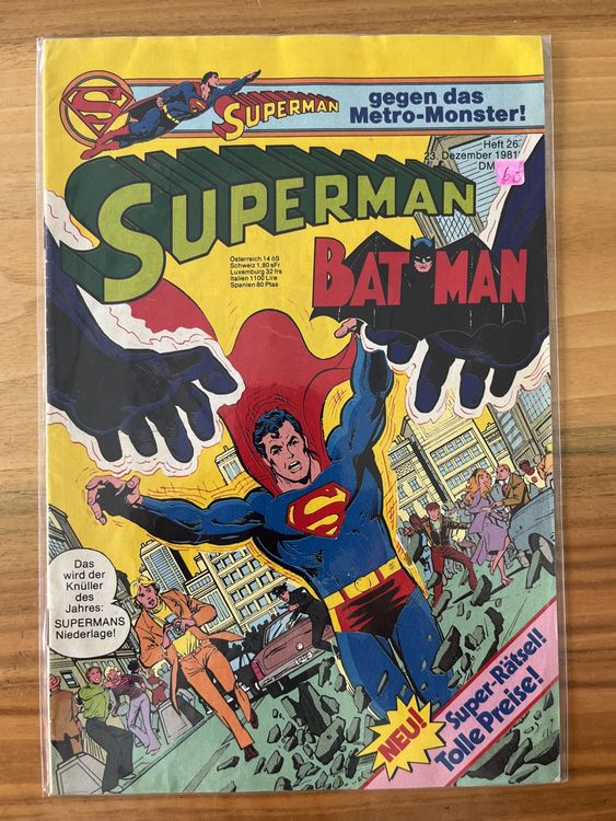 Superman / Batman Comic Jahrgang 81 (Gebraucht) in Densbüren für CHF 6 ...