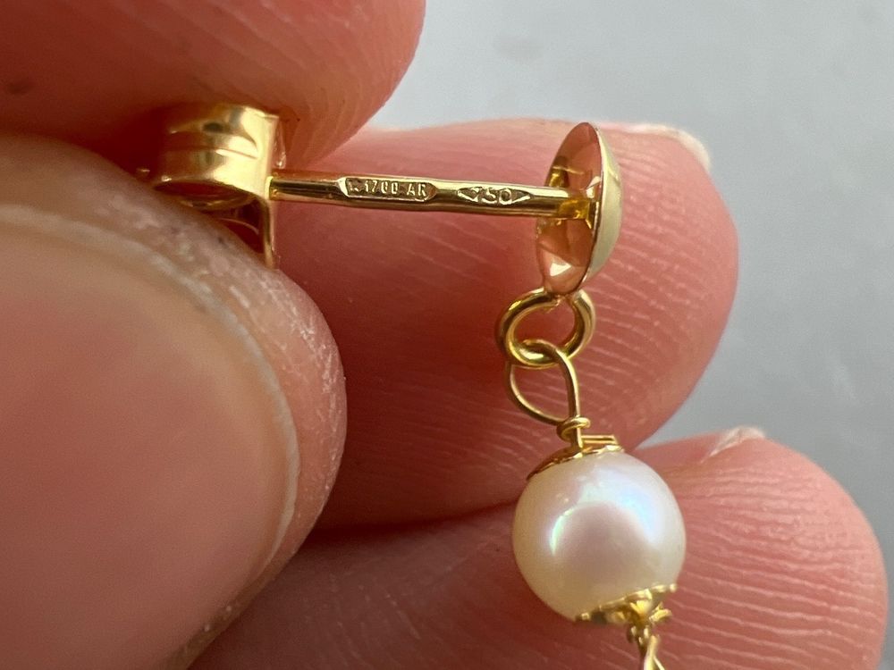 Ohrstecker 750 Gold | Kaufen auf Ricardo