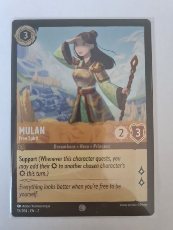 Lorcana FOIL, Mulan - Free Spirit, 015/204-EN-2 (Neu (gemäss Beschreibung)) in Sachseln für CHF ...