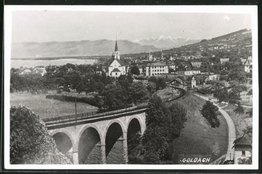Goldach, Fotokarte retuschiert bei Brücke (Gebraucht) in Frauenfeld für ...