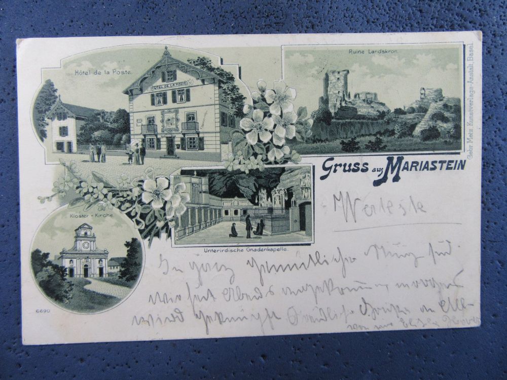 MARIASTEIN SO HOTEL POST KLOSTER-KIRCHE RUINE LANDSKRON 1902 (Gebraucht) in Ettingen für CHF 9. ...