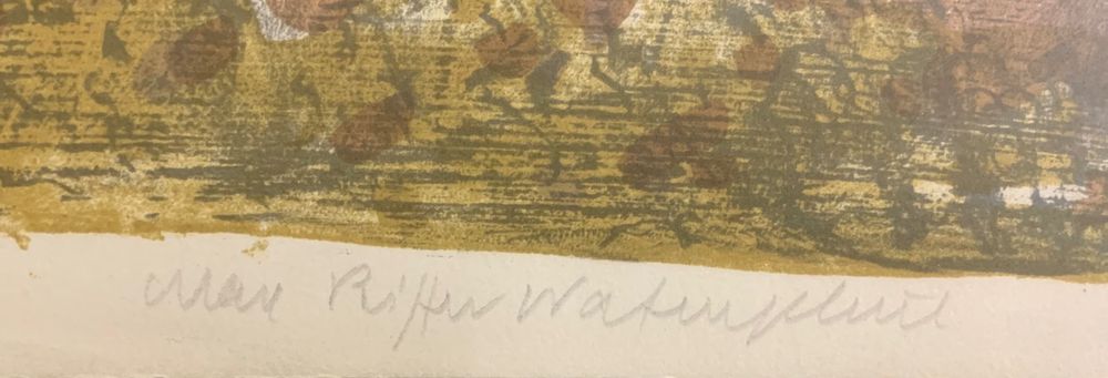 Max Ritter (Château-d'Oex 1941-) orig. Lithographie (Gebraucht) in Chur ...