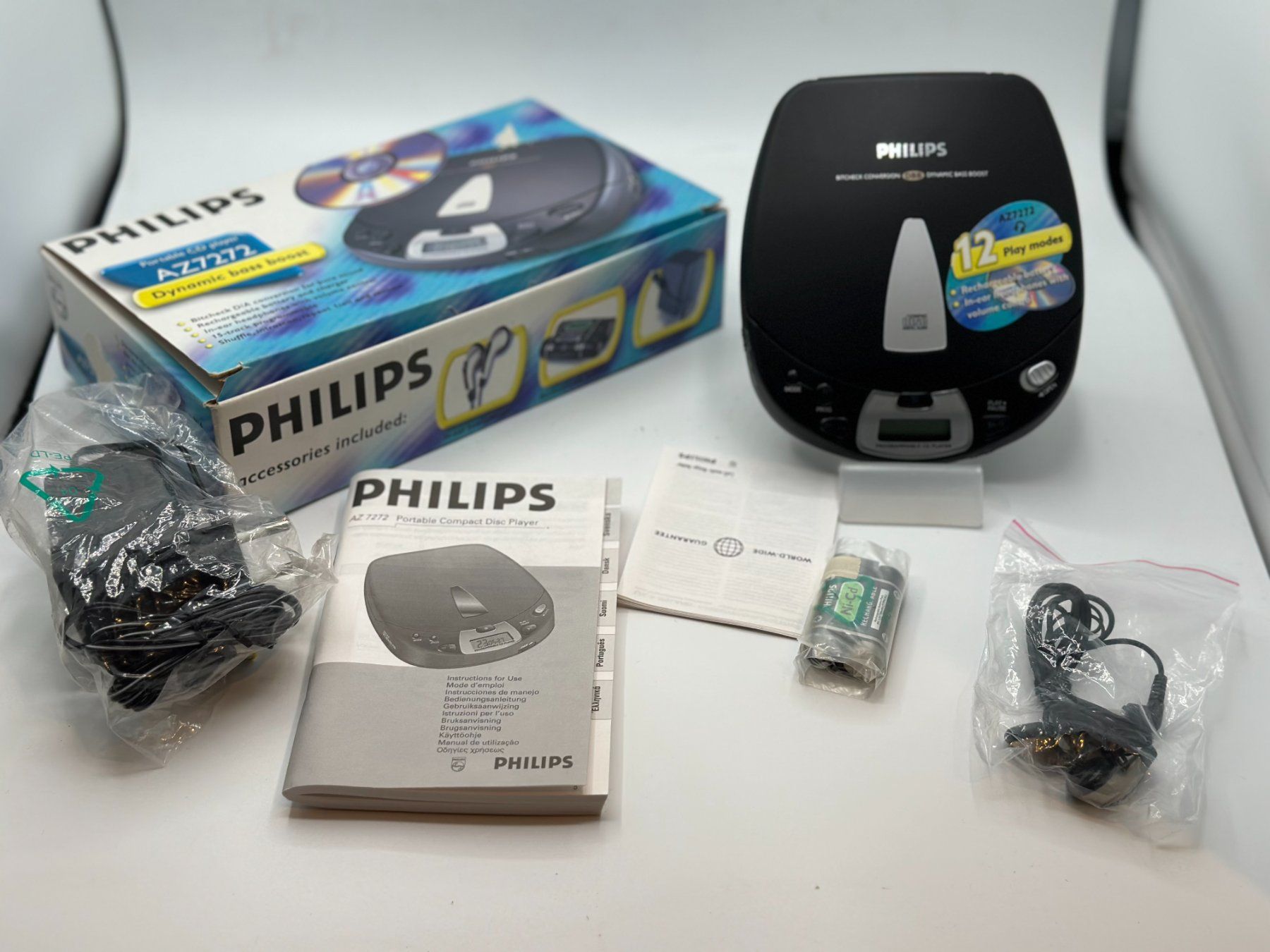 NEW! Philips Discman Lecteur CD Portable Player+Test OK! (Neuf avec ...