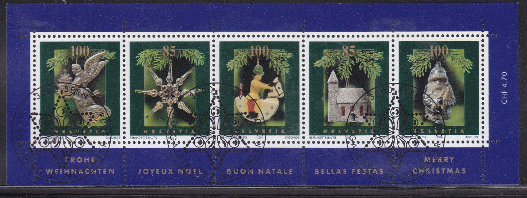 2004 Weihnachts BLOCK ERSTTAG (Neu (gemäss Beschreibung)) in Adliswil ...