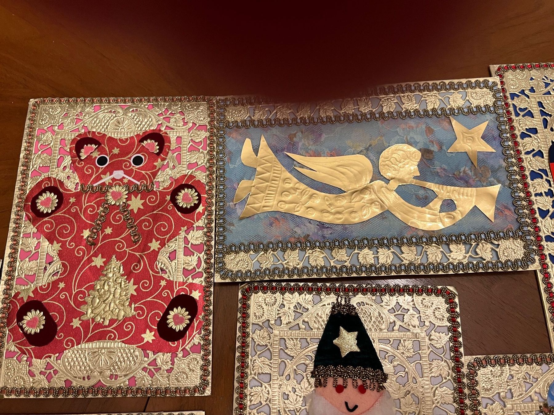 8 alte Weihnachtskarten Bilder Eschti Klein, Weihnachtshaus (Gebraucht ...