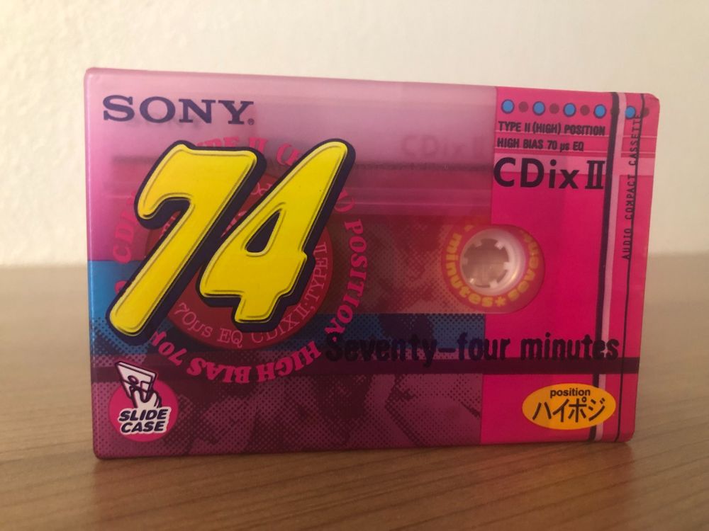 SONY CDixII 74 Chrom Position Slide Case selten u. original (Neu und ...
