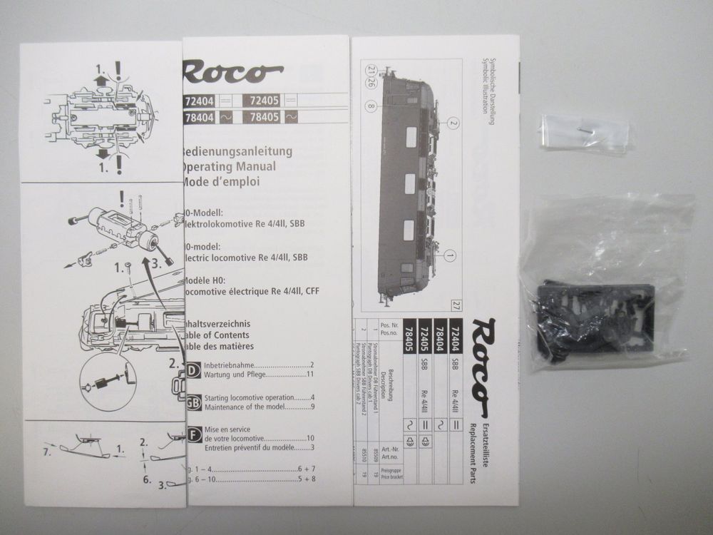 Roco 72404 E-Lok Re 421 der SBB Cargo Gleichstrom Digital H0 (Gebraucht ...