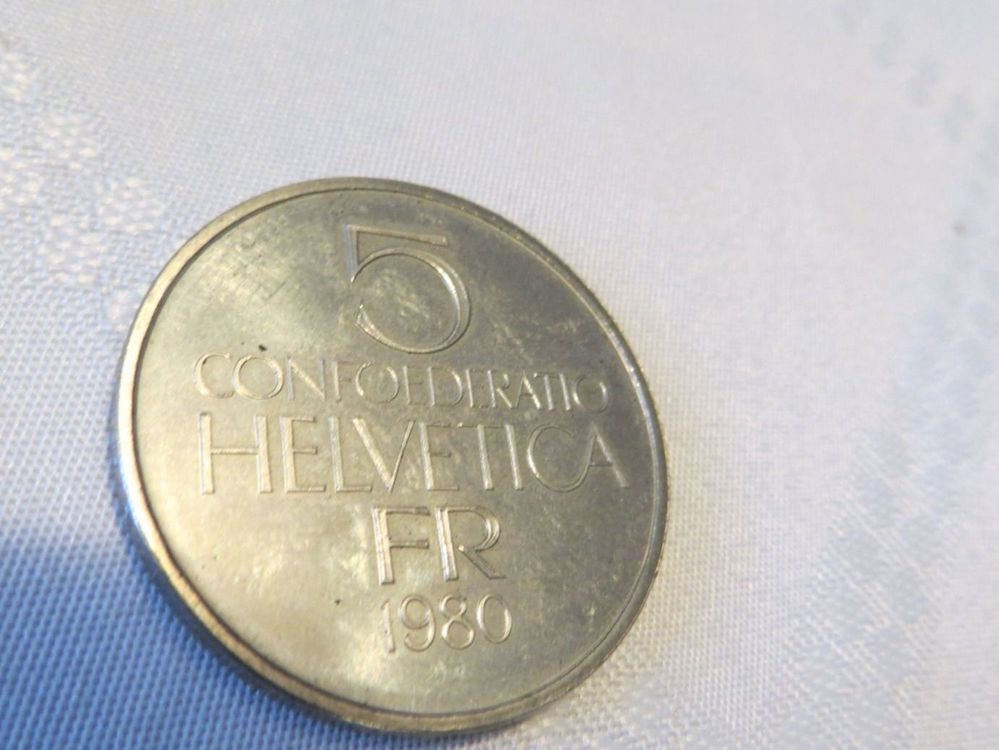 Gedenkmünze 1980 Ferdinand Hodler Confoederatio Helvetica (Gebraucht) in Geroldswil für CHF 6 ...