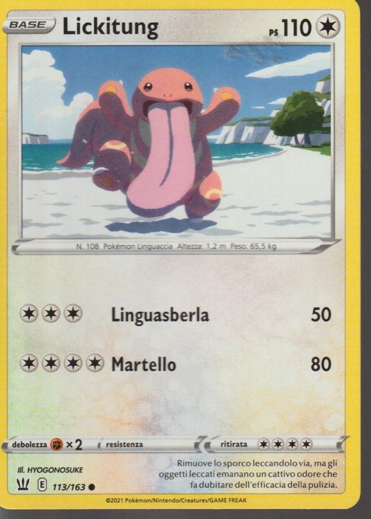 TCG POKEMON Stili Di Lotta BST 113/163 LICKITUNG Italiano | Kaufen auf ...