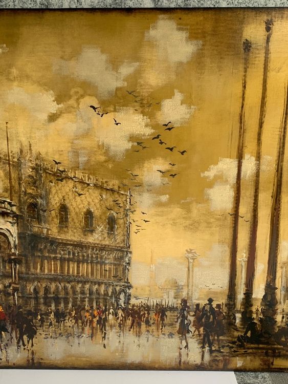 Sergio Cecchi (1921-1986) Venedig grosses Gemälde (Gebraucht) in Root ...