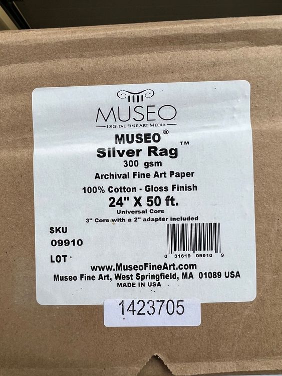 ORIGINAL Museo Silver Rag 24" 50 ft. made in USA (Neu und ...