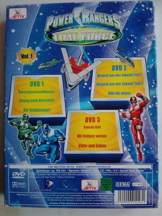 Power Rangers - Time Force (Vol.1) > Deutsch