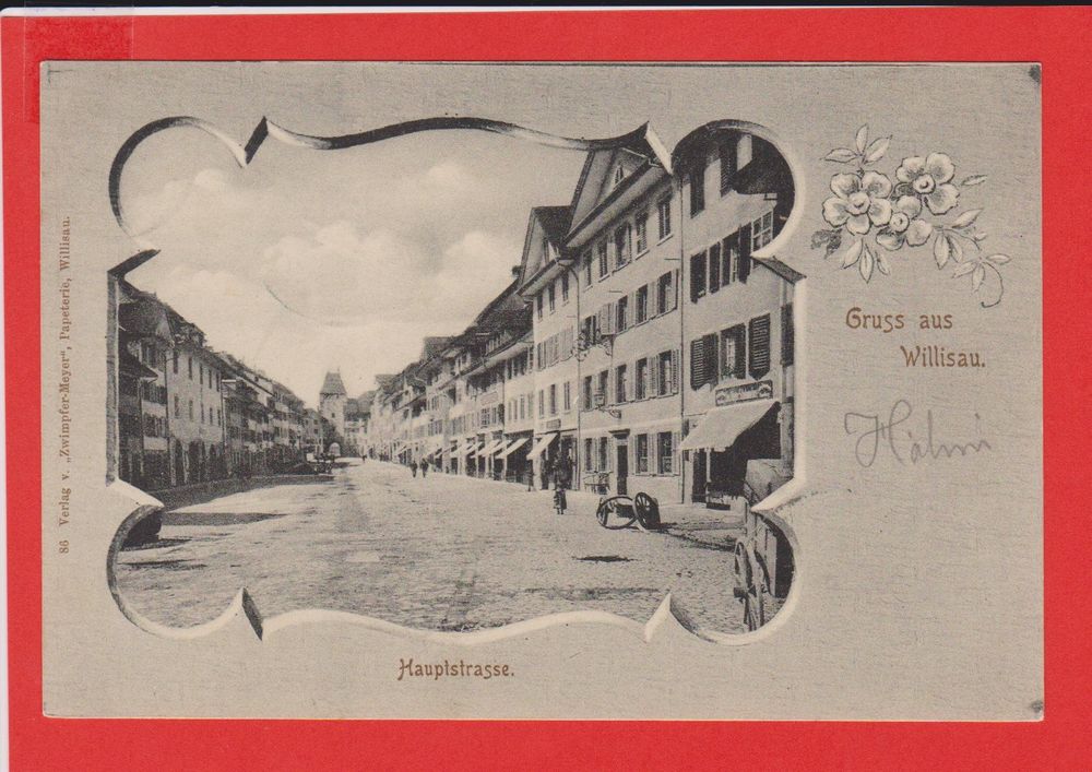 Willisau LU - alte Ansichtkarte gest. 1902 (Gebraucht) in Vitznau für ...