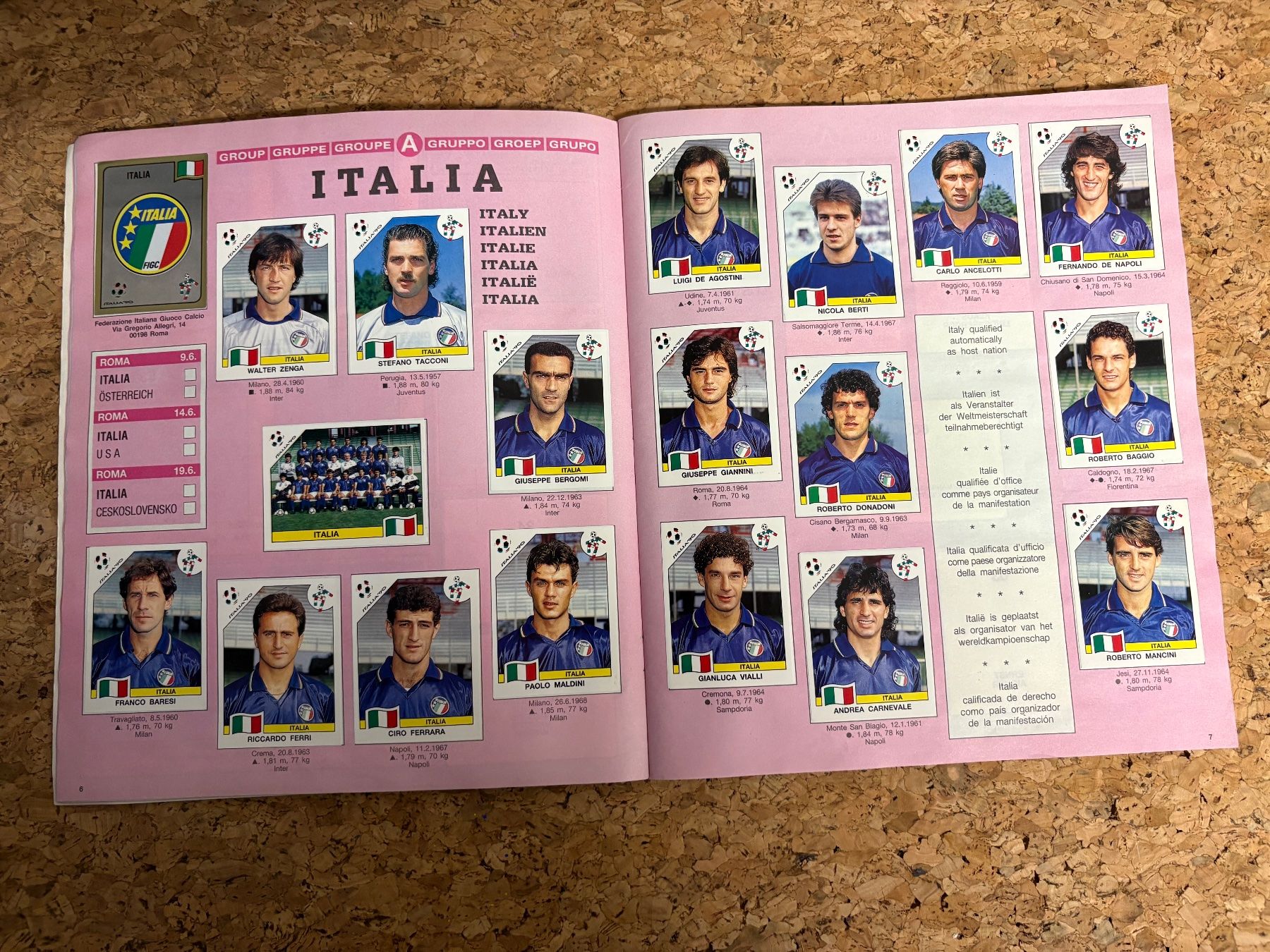 Panini Album Italia 1990 (Gebraucht) in Rudolfstetten für CHF 149 – mit ...