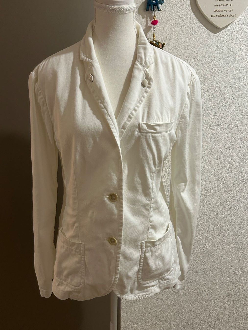Blazer creme-weiss von Mason`s Forte dei Marmi Gr. IT42 / 38 (Gebraucht ...