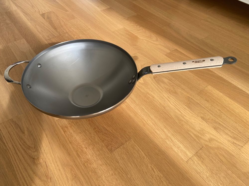 Wokpfanne (de Buyer Mineral B Bois Wok 32 cm) | Kaufen auf Ricardo