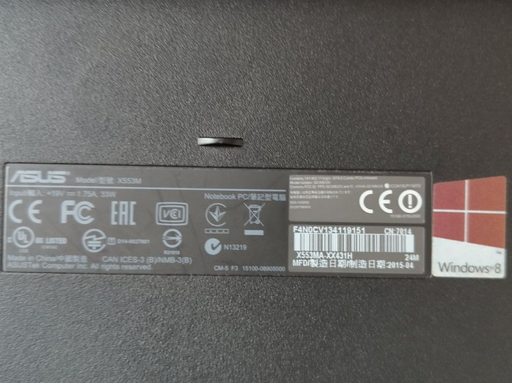 Asus Notebook X553M, 4GB Ram, Windows 10, 500 GB Speicher (Gebraucht ...