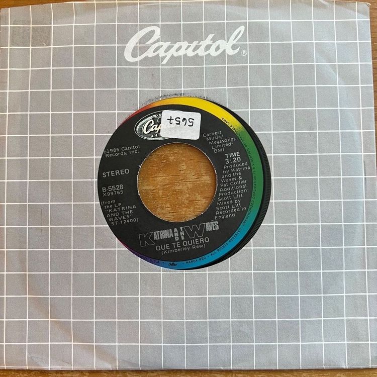 Katrina & The Waves - Que Te Quiero / 1.US-Press. 1985 TOP (Gebraucht ...