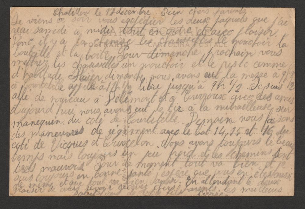 PK Enterrement du Colonel de Loys (Gebraucht) in Siebnen für CHF 9 ...