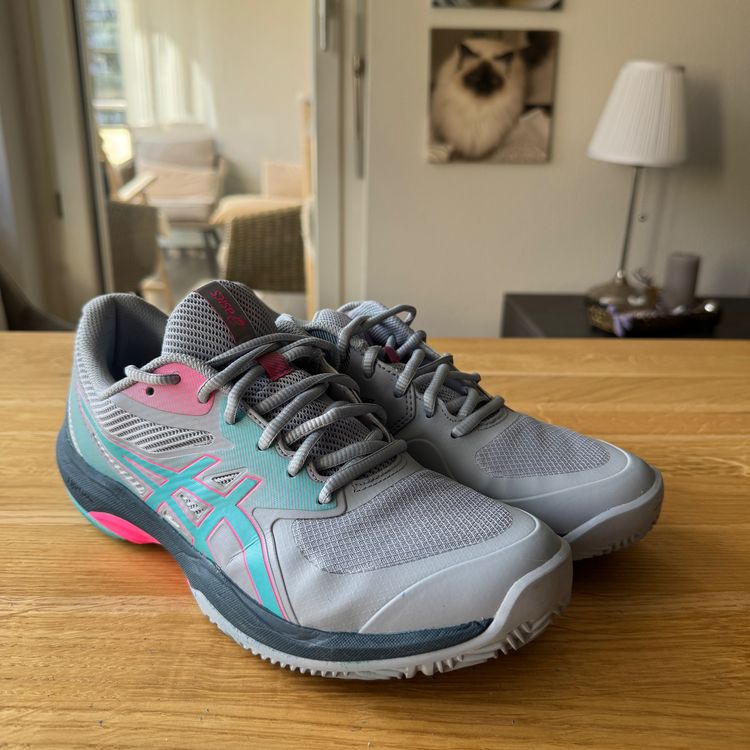 Asics Gel-Resolution 8 Padel Tennisschuhe Grau/Pink, Gr. 42 (Neu (gemäss Beschreibung)) in ...