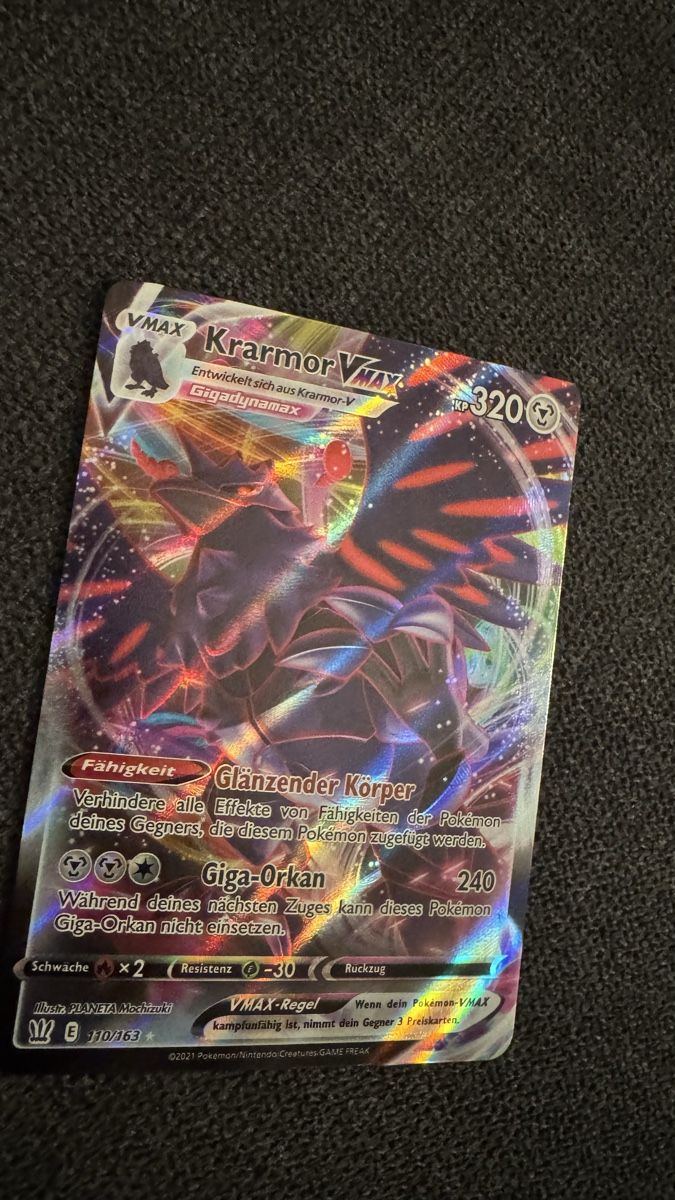 Kramor VMAX - Seltene Pokémon Karte - Top Zustand!🔥 (51) (Neu (gemäss ...