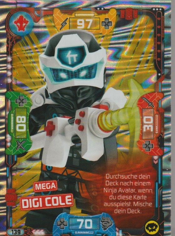 LEGO NINJAGO TRADING CARD SERIE 5 # 139 MEGA DIGI COLE | Kaufen auf Ricardo