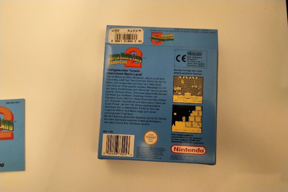 Gameboy - Super Mario Land 2 - Karton und Anleitung (Gebraucht) in ...