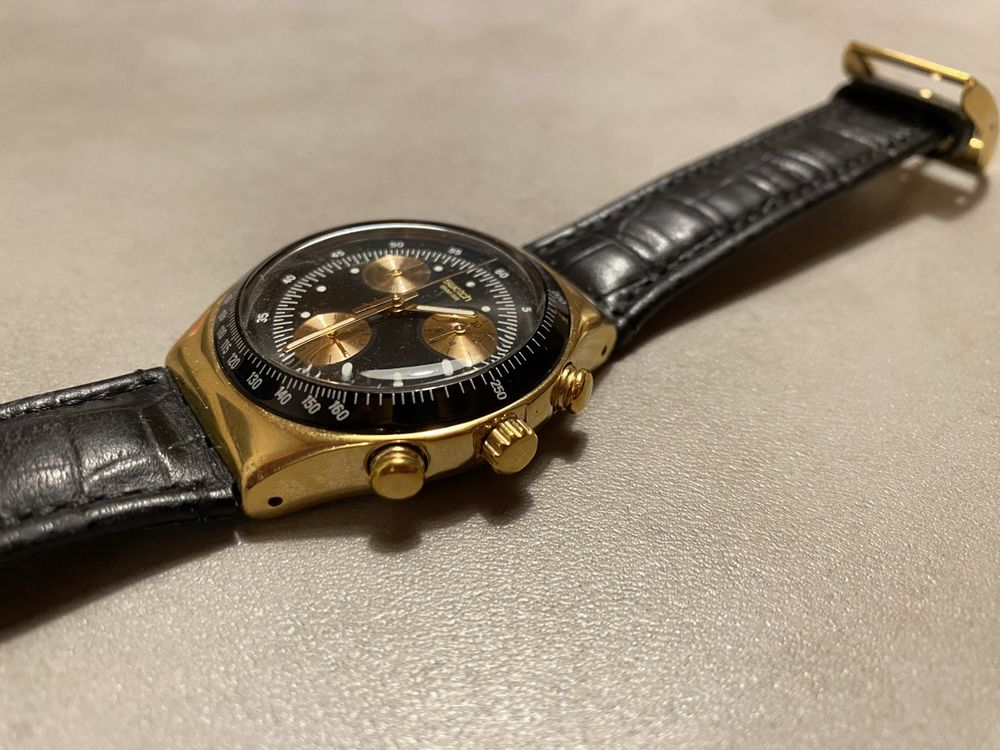 Swatch x 007 James Bond Irony Chrono Goldfinger 1964 (Gebraucht) in Meiringen für CHF 299 – mit ...