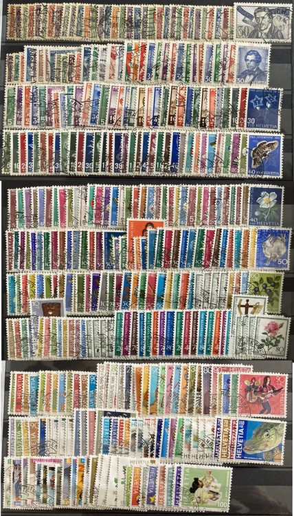 PRO JUVENTUTE Sammlung 1918-2005 gestempelt, SBK 1202 Fr. (Gebraucht ...