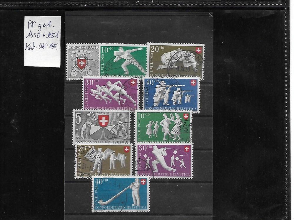 PP gest. 1950 + 1951 Kat: CHF 135.- (Gebraucht) in Basel für CHF 2 – mit Lieferung auf Ricardo ...