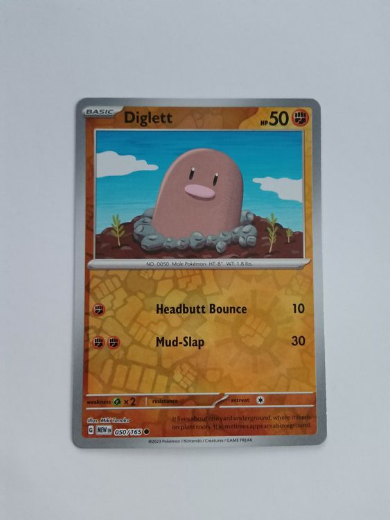 Diglett Digda - REVERSE HOLO - Pokemon 151 Mew (Gebraucht) in Altstätten SG für CHF 0.85 – mit ...