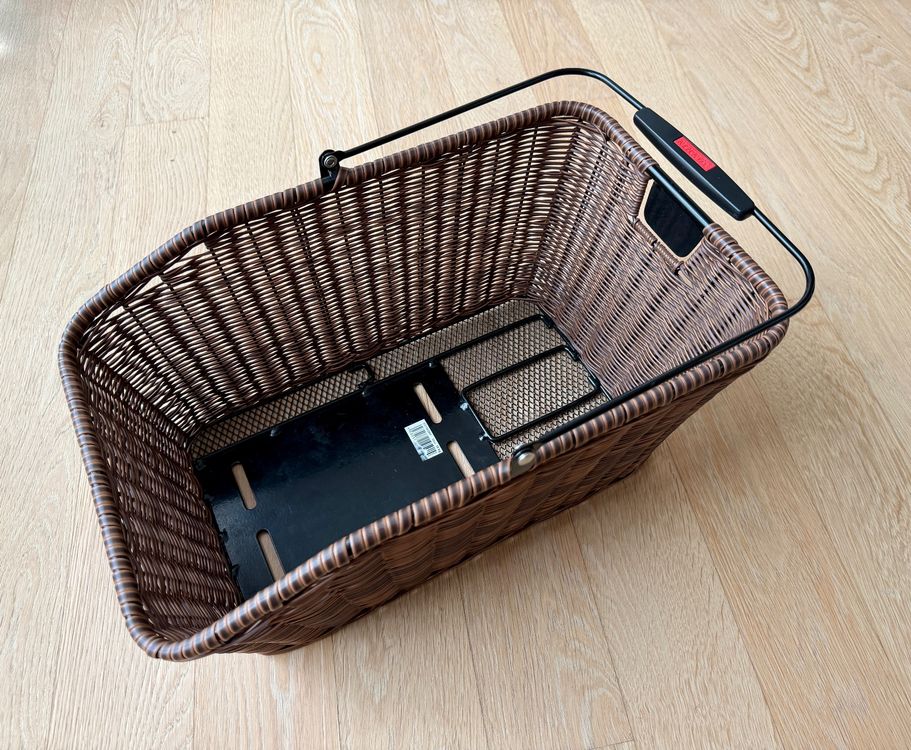 Velokorb Rattan-Look Klickfix für Racktime-Halter, neuwertig (Neu ...