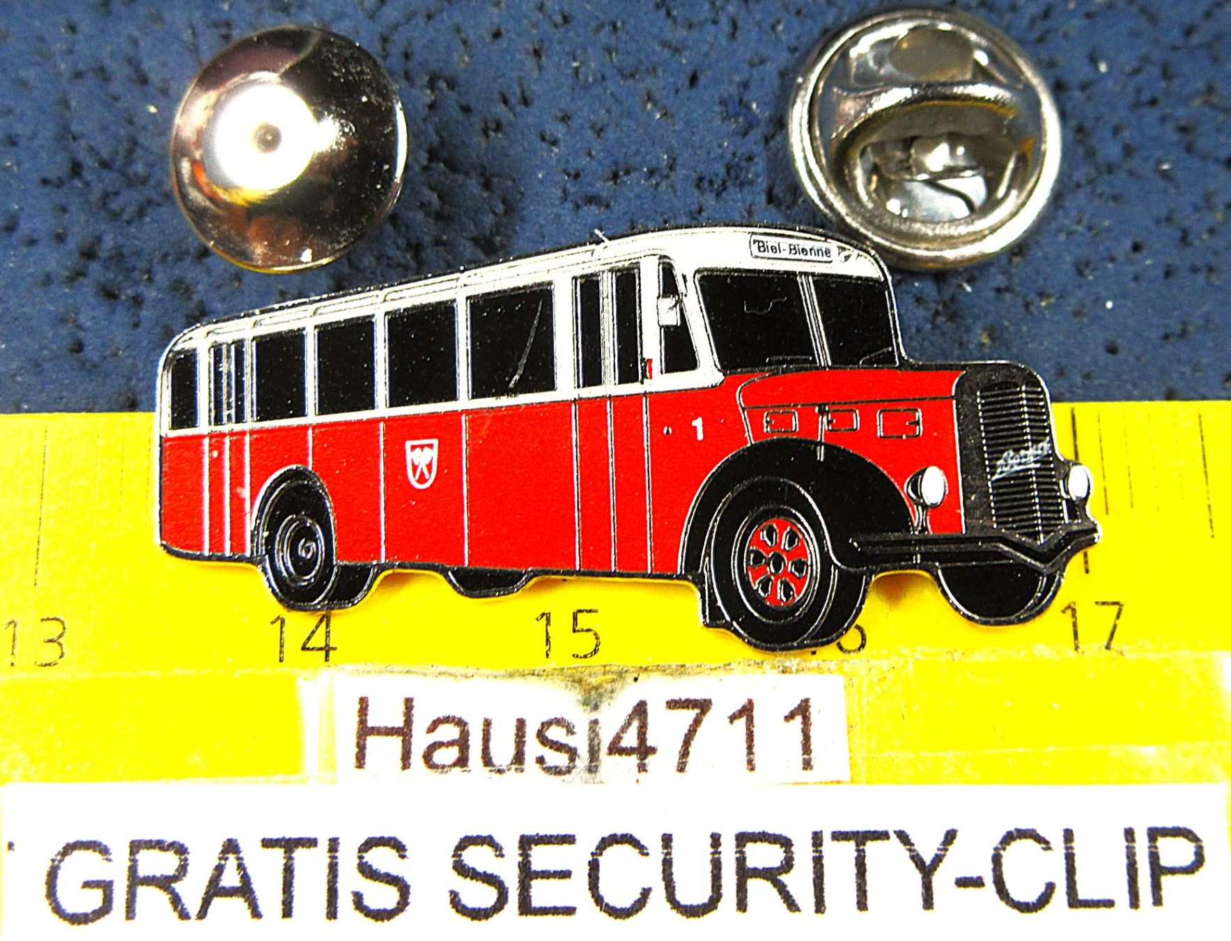 BERNA NR.1 1947 NOSTALGIE PIN SCHMID-MÜLLER SECURITY-CLIP (Gebraucht ...