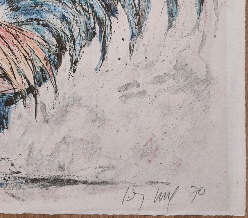 Fritz Hug «Güggel, Der Hahn» signiert Litho Nr. 17/230, 1970 (Gebraucht) in Aarburg für CHF 51 ...