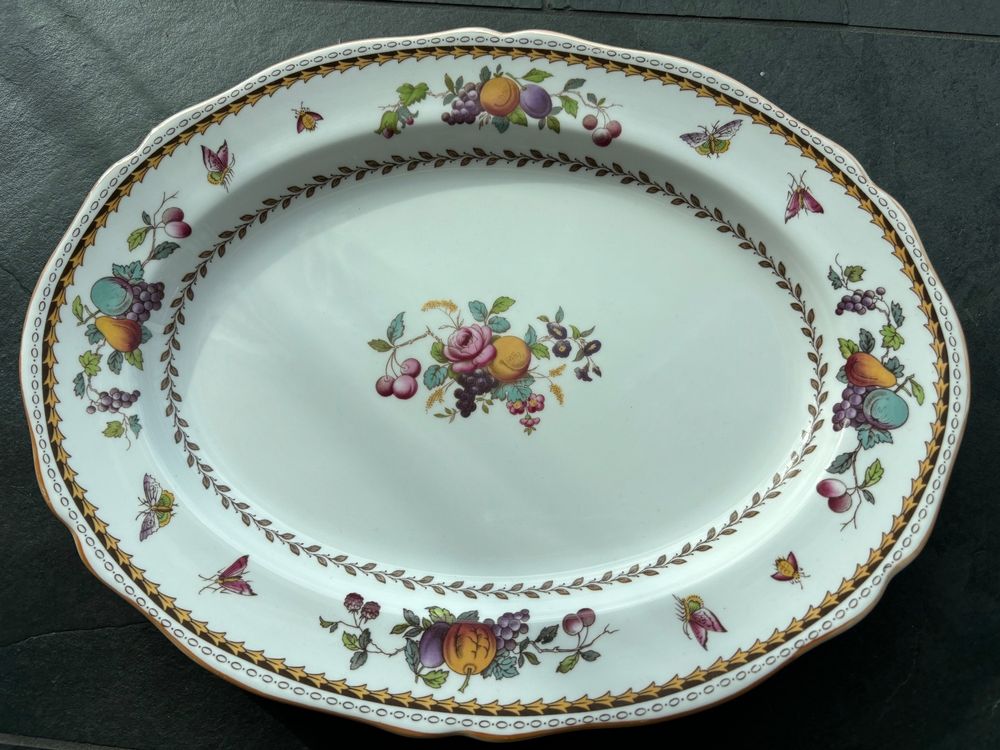 Spode England Rockingham ovale Platte 32x24cm ( 1950-1985) (Gebraucht ...
