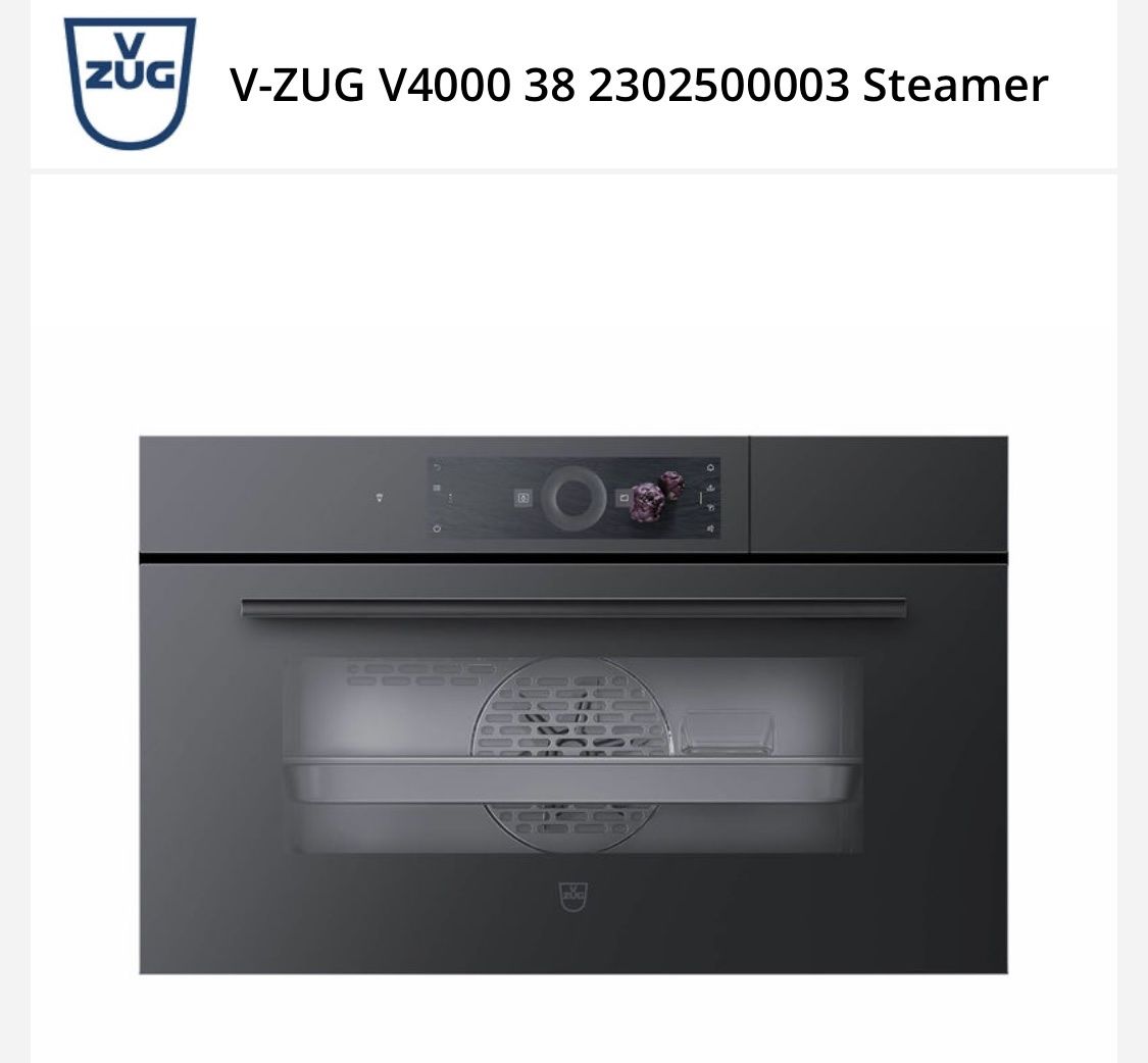 V-ZUG Steamer V4000 38 2302500003 Steamer. 38 x 60 cm (Neu und ...