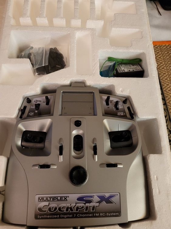 Multiplex Cockpit SX, 7 Kanal, 35 Mhz Komplettset, Neuwertig (Neu ...