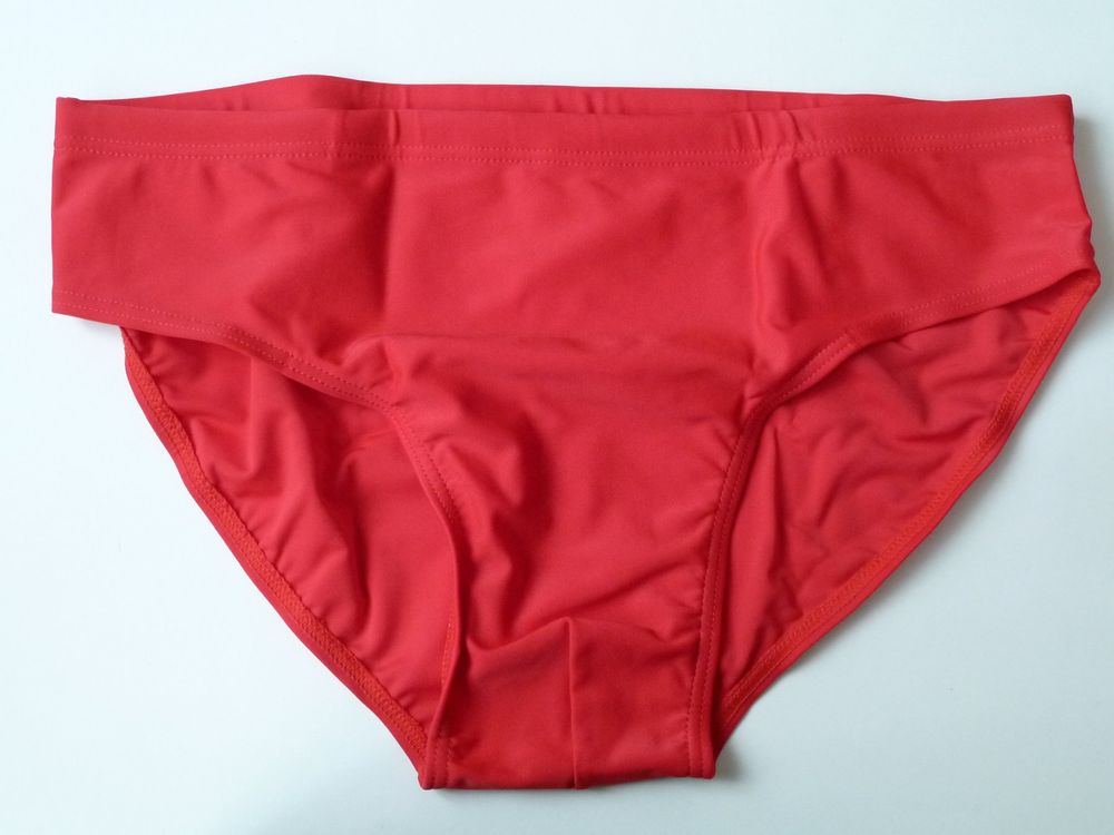 Migros Herren Badehose Badeslip Schwimmhose, Rot, Grösse XL (Neu und ...