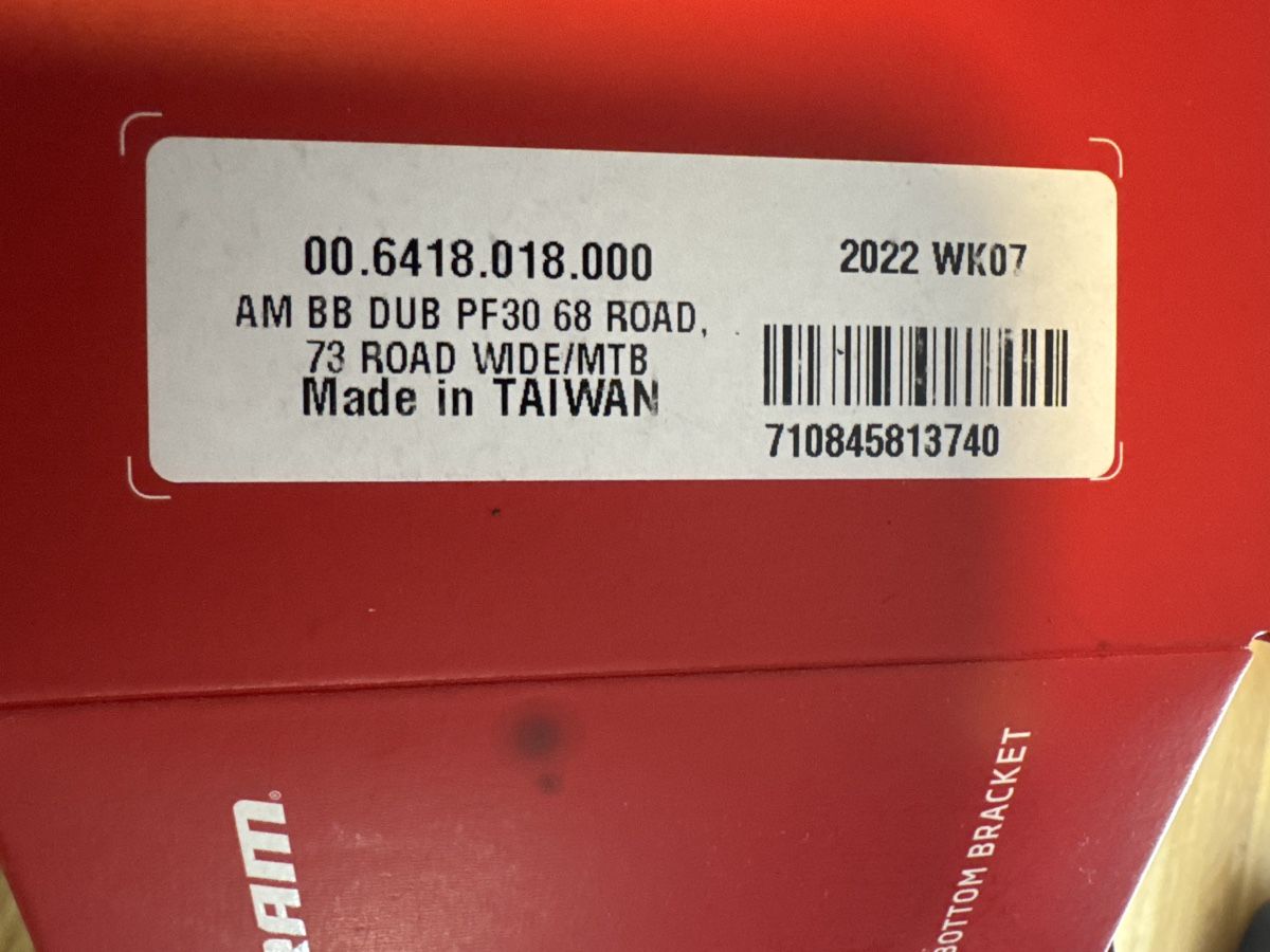 SRAM DUB PressFit 30 Innenlager - Neuwertig! Top Zustand! (Neu (gemäss ...