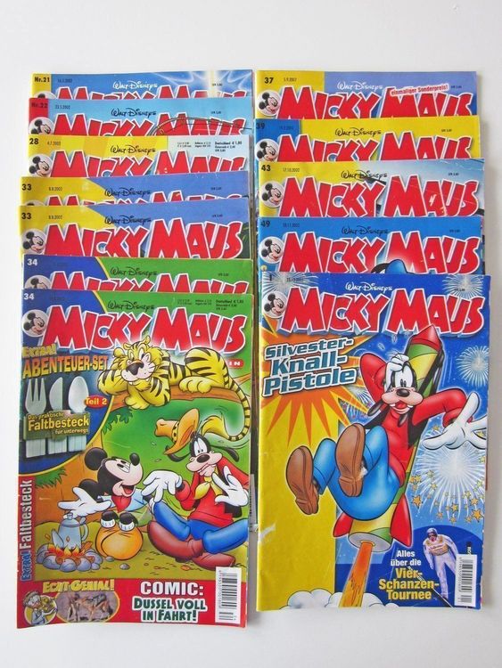 Micky Maus Comics Hefte Jahr 2002 (Gebraucht) in Brunnen für CHF 5 – mit Lieferung auf Ricardo ...